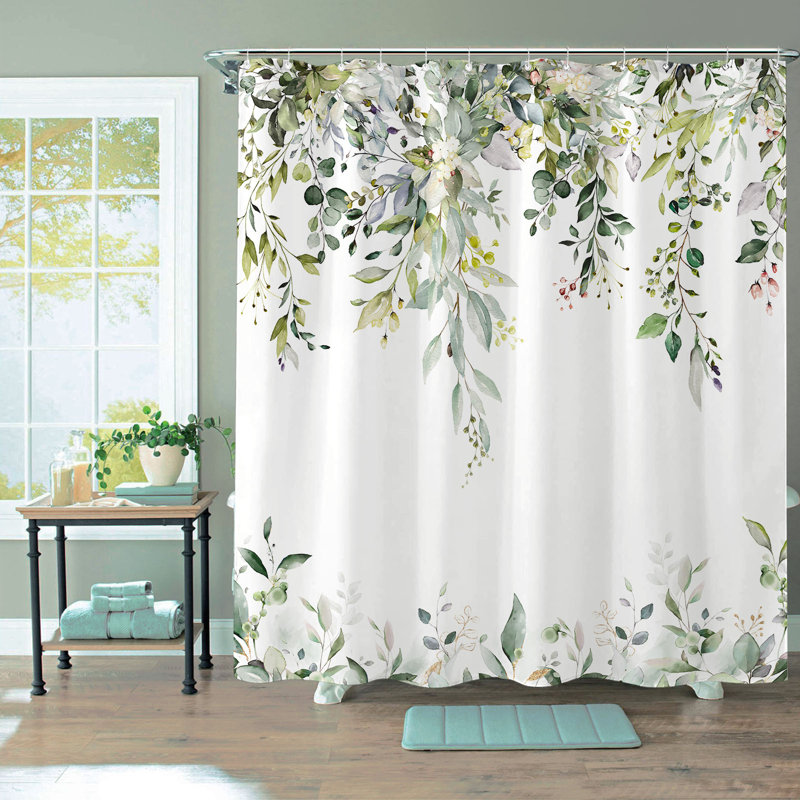 East Urban Home Gervis Floral Shower Curtain & Reviews | Wayfair